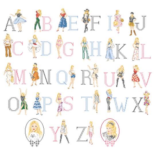«Style BB» Alphabet Chart